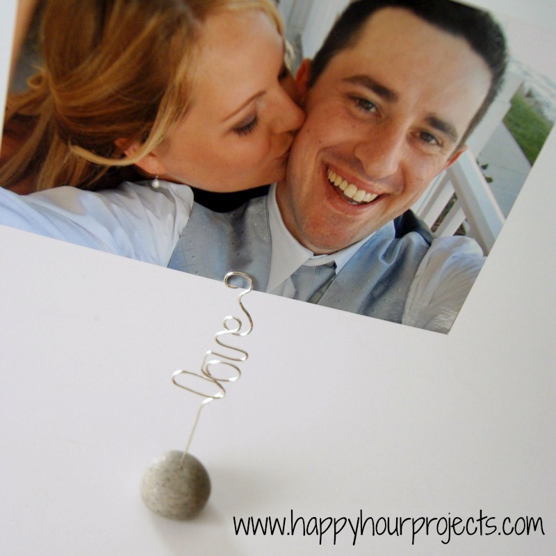Personalized Wire Photo Holders - Happy Hour Projects