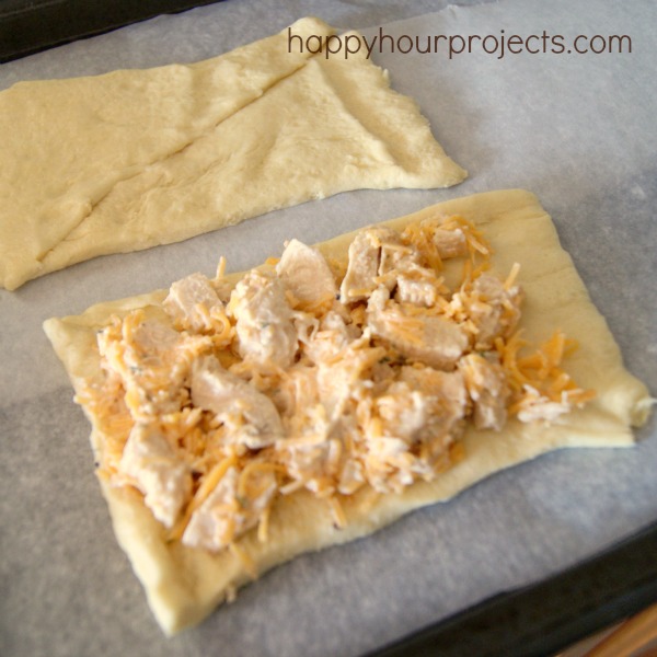 Cheesy Chicken Pockets 3 - Happy Hour Projects