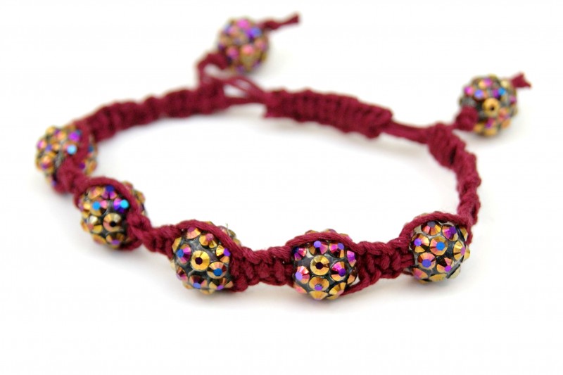 DIY Shamballa-Style Bracelet - Happy Hour Projects
