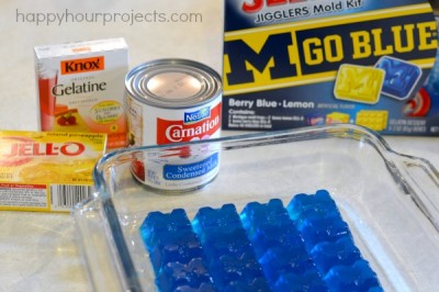 Tailgating Food: Team Color Jell-O Blocks! - Happy Hour Projects