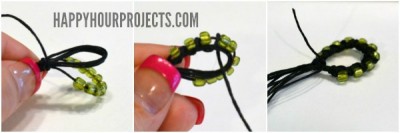 Beaded Button Clasp Bracelet - Happy Hour Projects