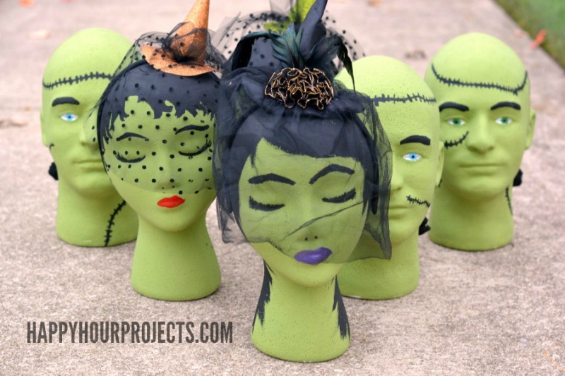 Halloween Kids Game: Foam Head Frankenstein Bowling - Happy Hour Projects