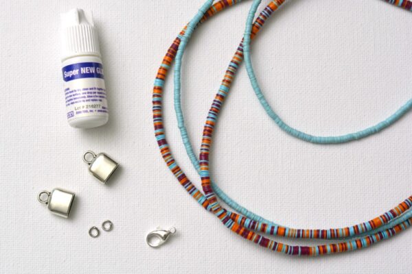 Vinyl Bead DIY Multi Strand Bracelet - Happy Hour Projects