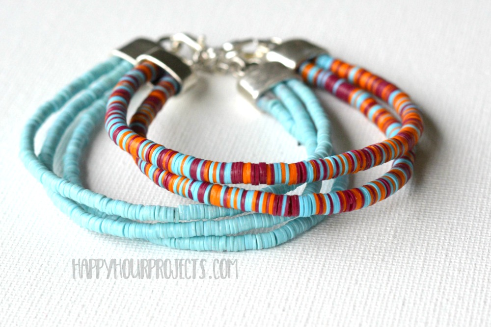 Vinyl Bead Bracelets 5 - Happy Hour Projects